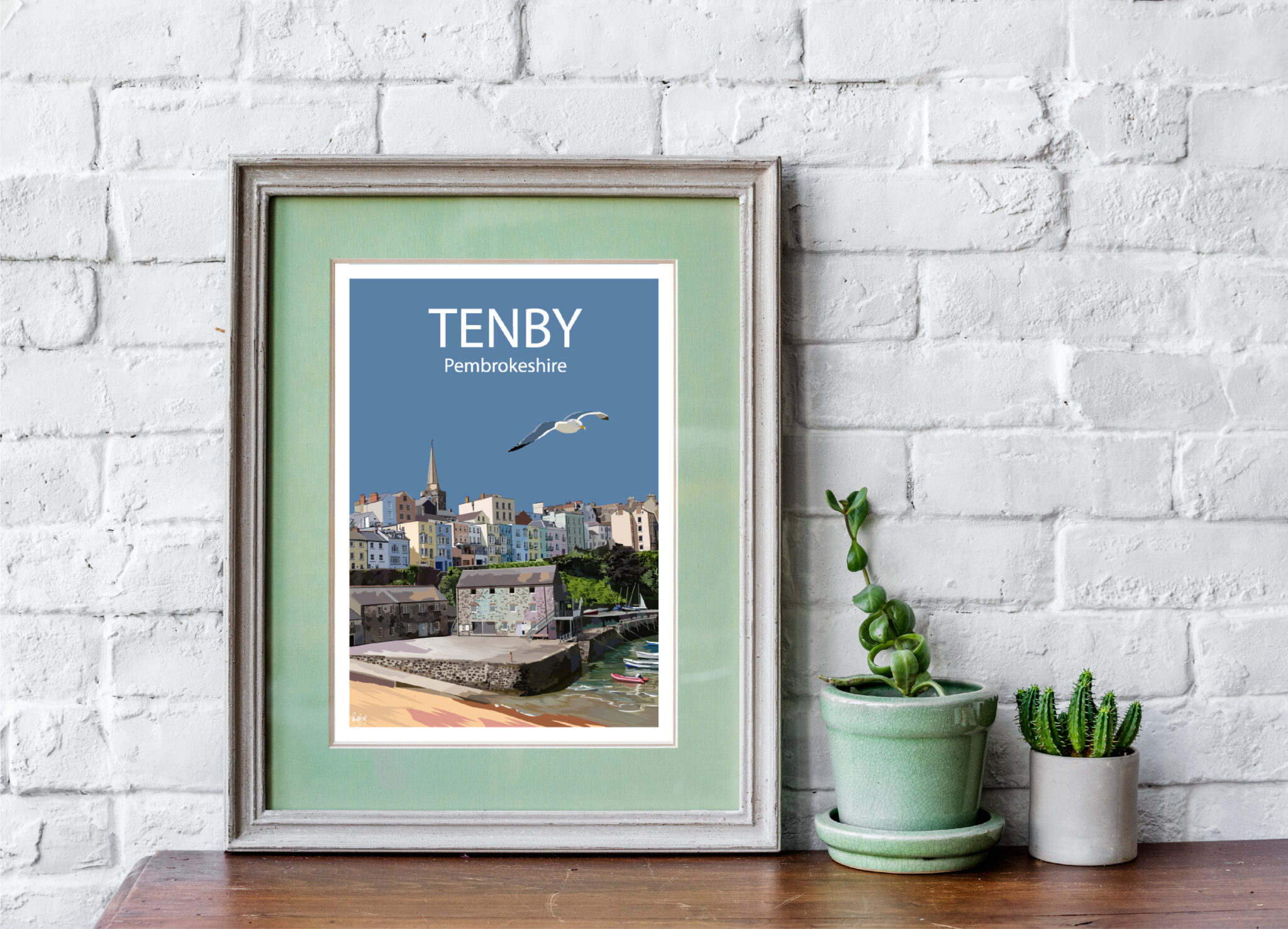 Tenby Art Print - Ed Lewis Art and Design - Buy now